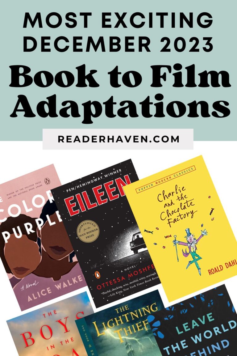 December 2023 Book to Film Adaptations (Movies & TV Shows)